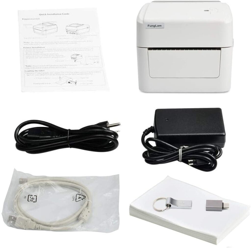420B 4 Inch Thermal Label Printer for Amazon, Flipkart & Courier