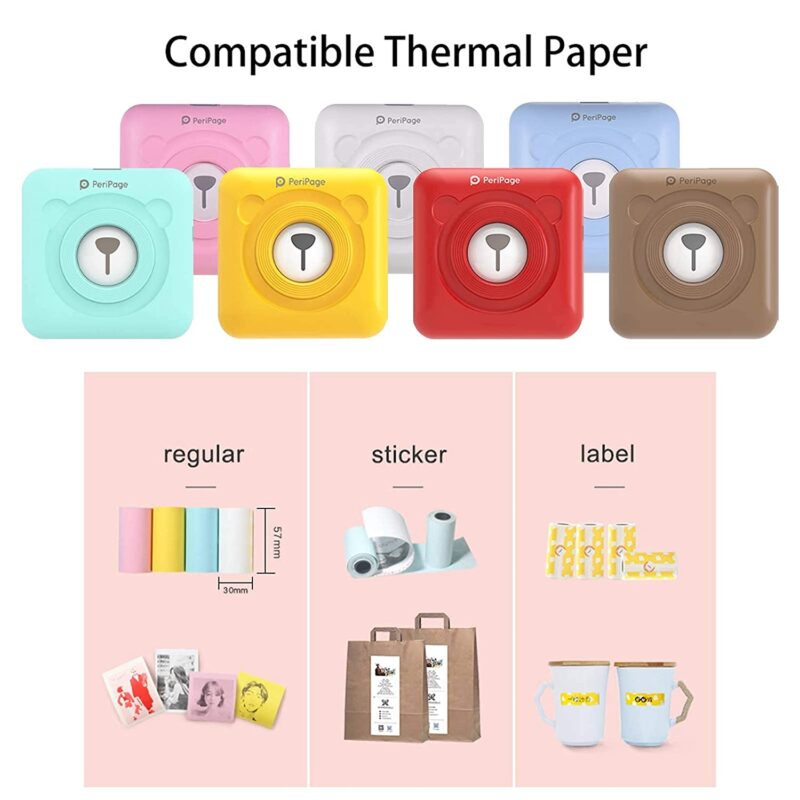 Peripage A6 Mini Photo Bluetooth Thermal Printer – (2 Inch)