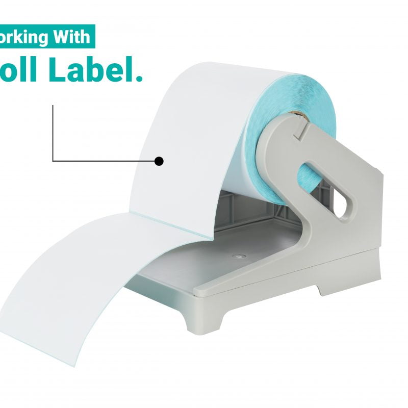 F2C Thermal Label Paper Holder Rolls and Fan-Fold Labels Holder for ...